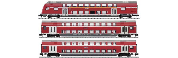Detailseite Doppelstockwagen-Garnitur, Katalognummer Minitrix 15824 K ...